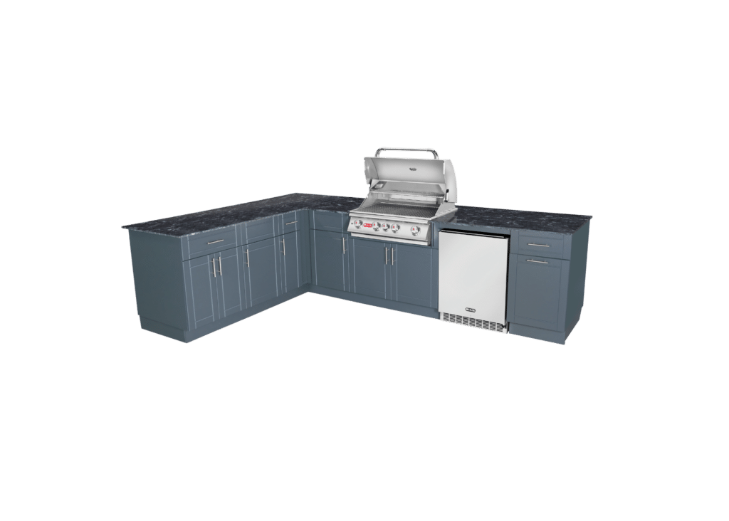 BBQ Island with Fridge: Bull BBQ's DuraBull Collection